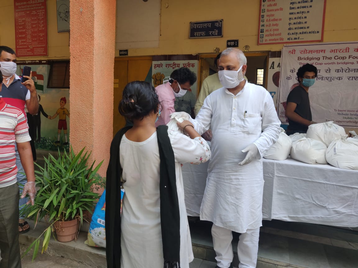 DRY RATION DISTRIBUTION – Bridging The Gap Foundation